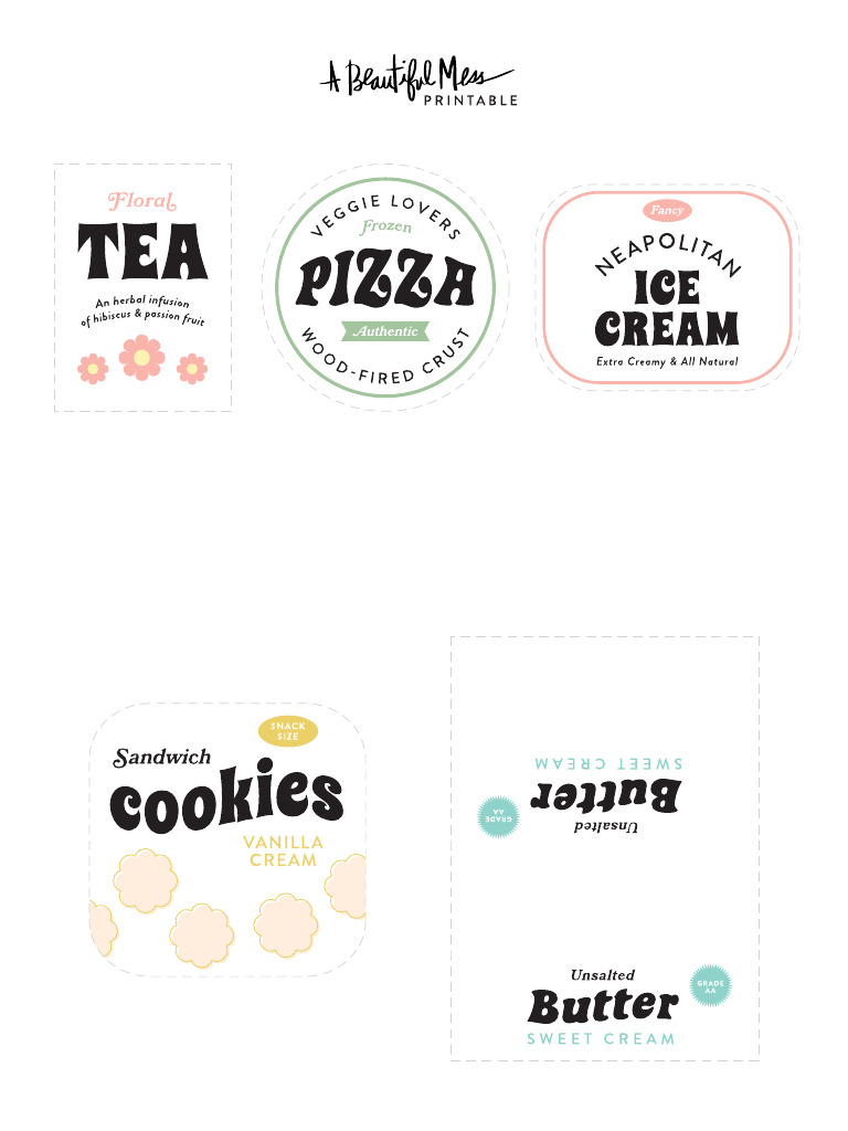 ABM Play Food Labels 4 X 6 | PDF