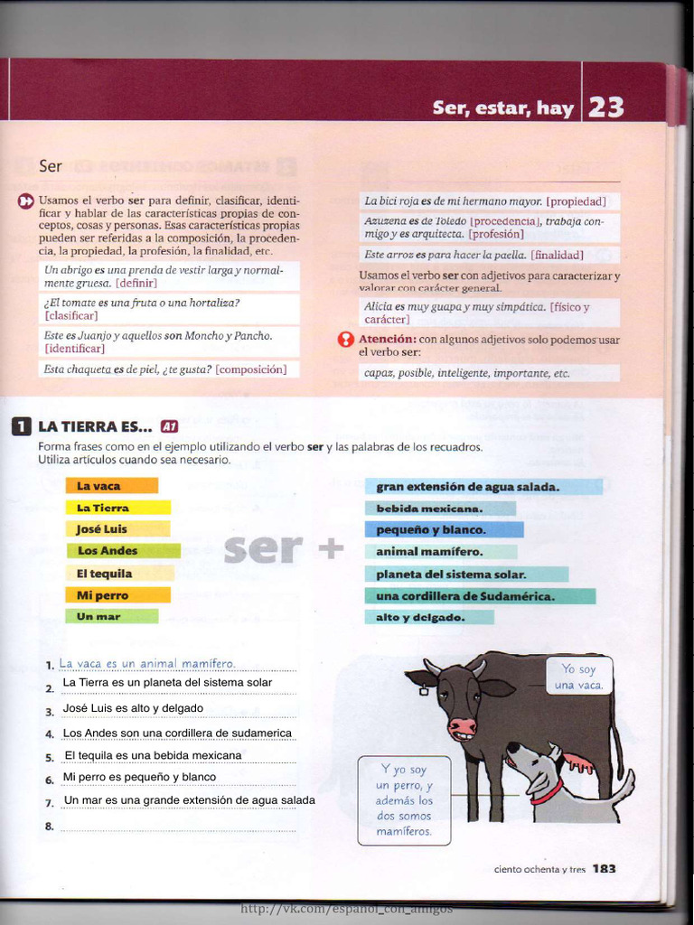 Cuadernos de Gramática - Ser Estar y Hay | PDF