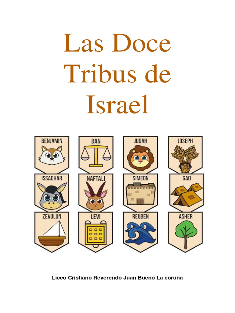 Símbolos y Bandera de las 12 Tribus de Israel | PDF | Gente de la Torá ...