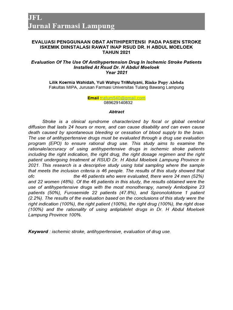 Jurnal Rinke | PDF | Diseases And Disorders | Health Care