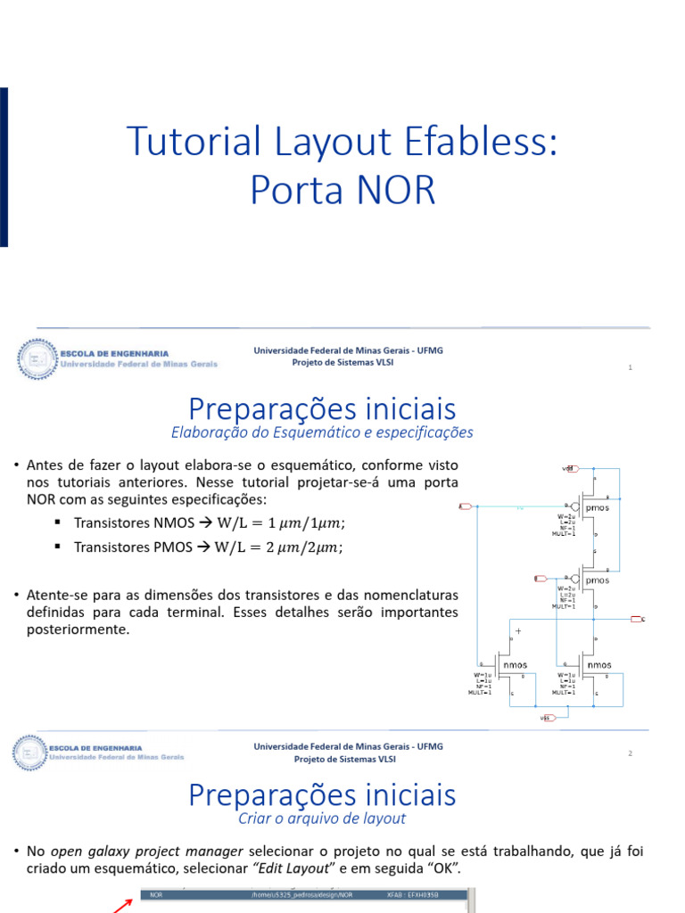 Tutorial Layout Efabless | PDF | MOSFET | Informática