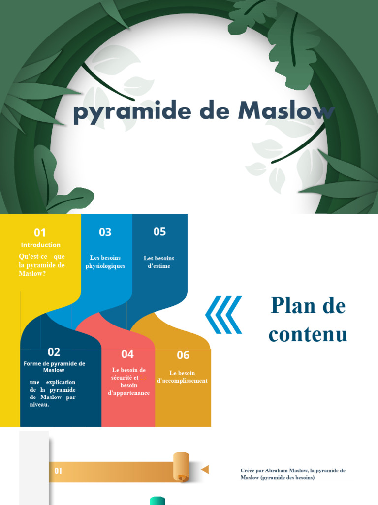 Pyramide de Maslow | PDF | Psychologie sociale | Sciences comportementales