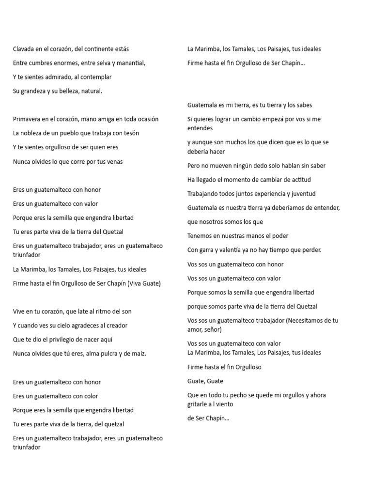 ORGULLOSO de Ser Chapin | PDF | Guatemala