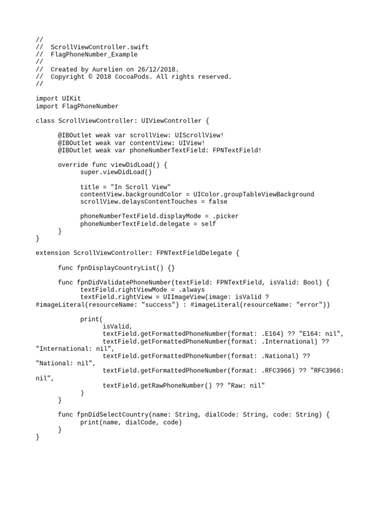 Scroll View Controller | PDF Scroll View Controller | PDF
