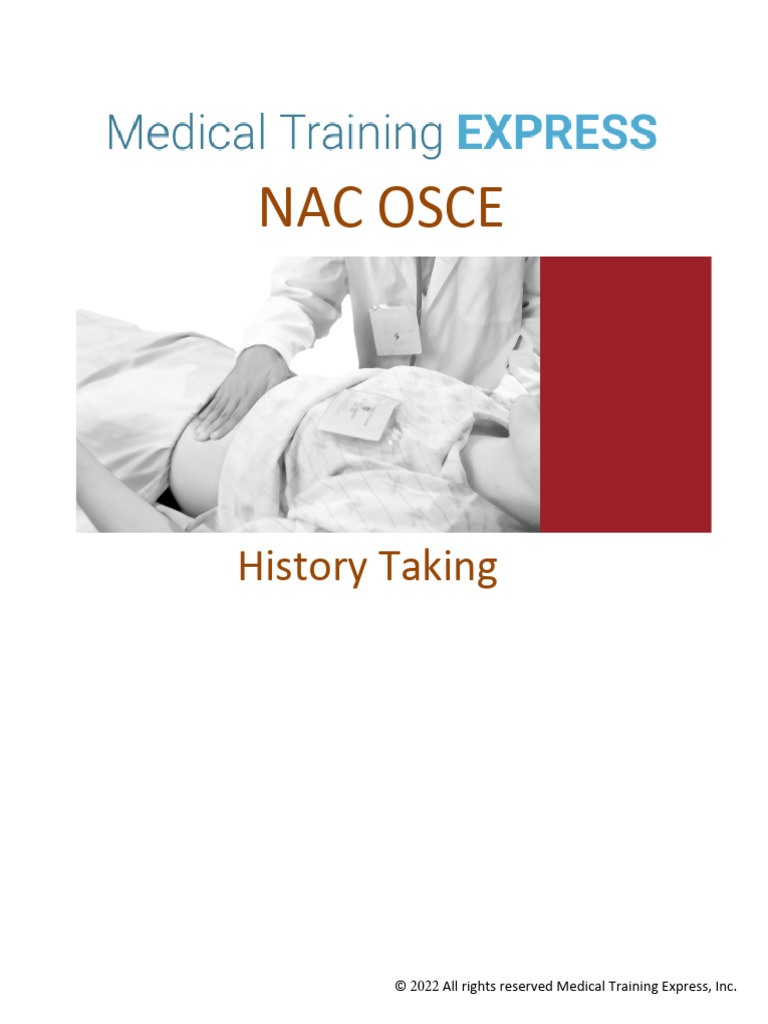 NAC OSCE HX Taking 2022 v8.0 | PDF