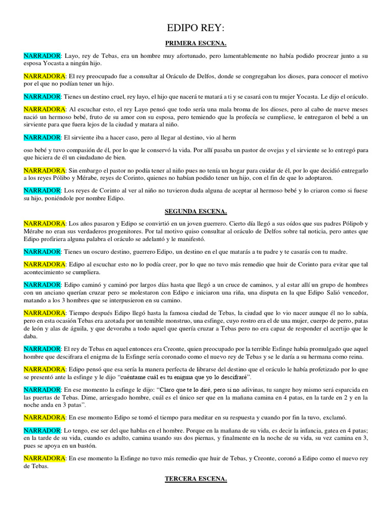 Edipo Rey | PDF Edipo Rey | PDF