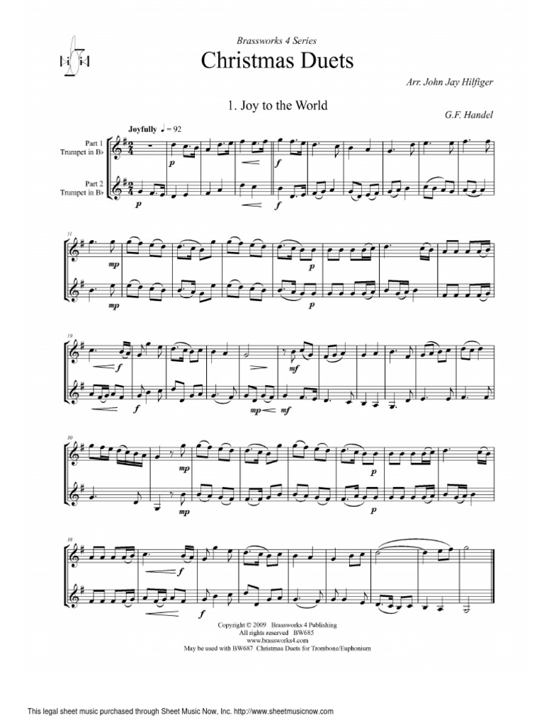 Christmas Duets Trumpets 1 2 | PDF