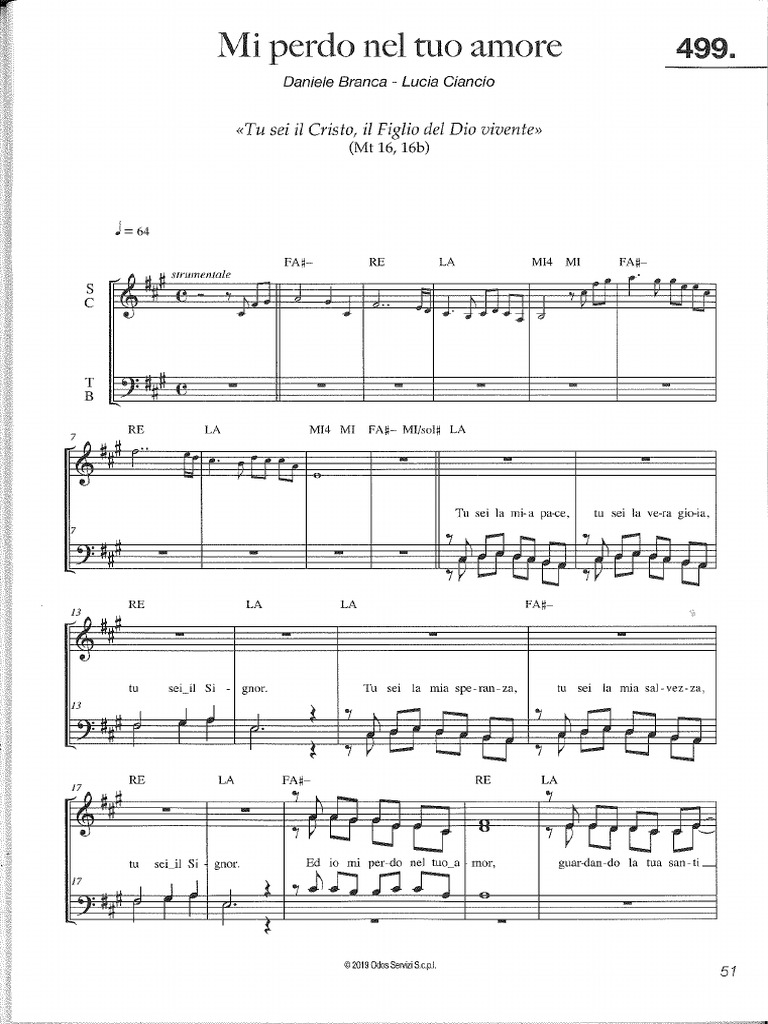 Mi Perdo Nel Tuo Amore | PDF