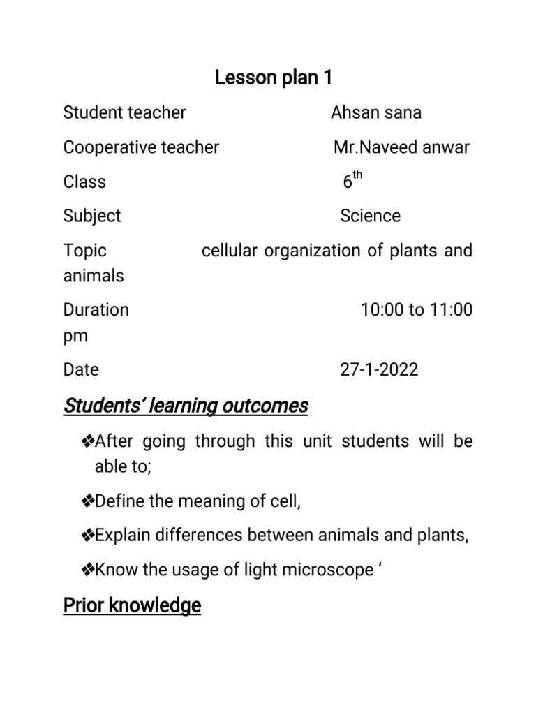 Lesson Plan 8th | PDF Lesson Plan 8th | PDF