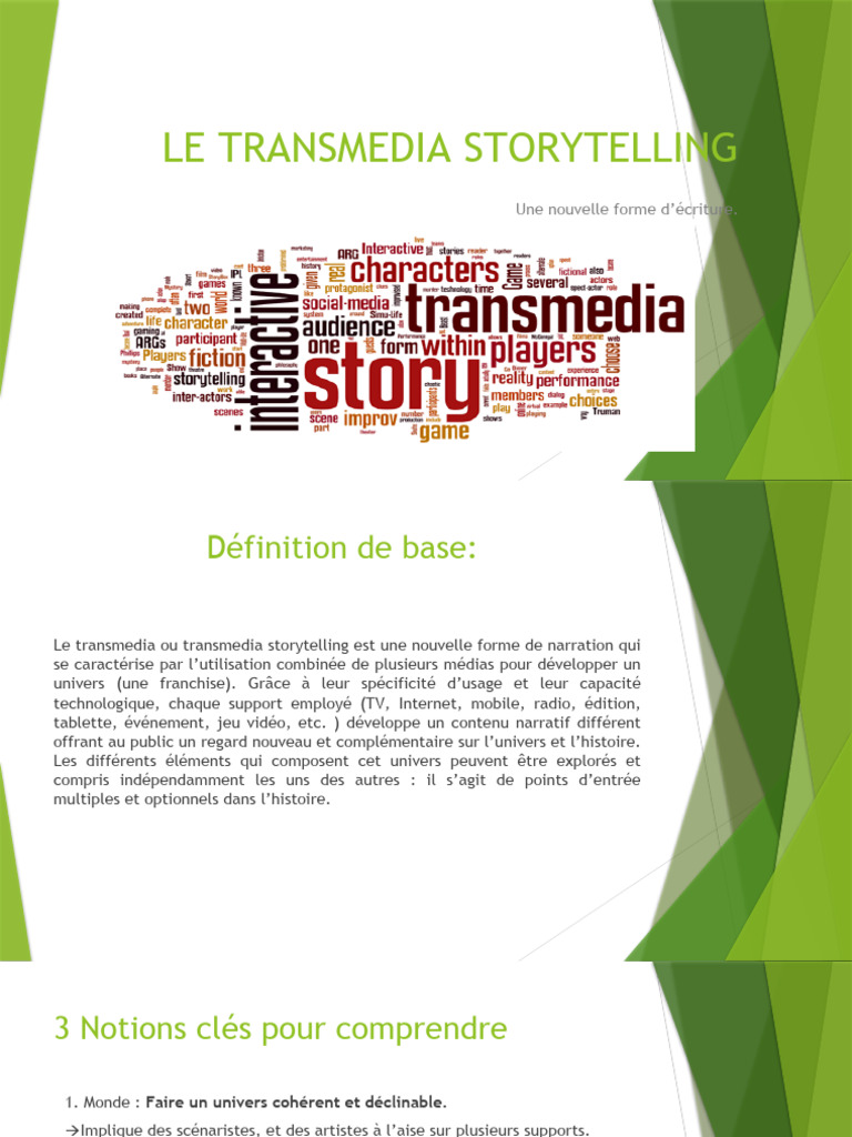 Introduction au Transmedia Storytelling | PDF
