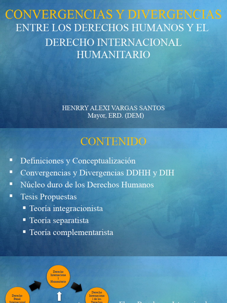 Convergencias y Divergencias DIH-DDHH 2023 | PDF | Ley humanitaria ...
