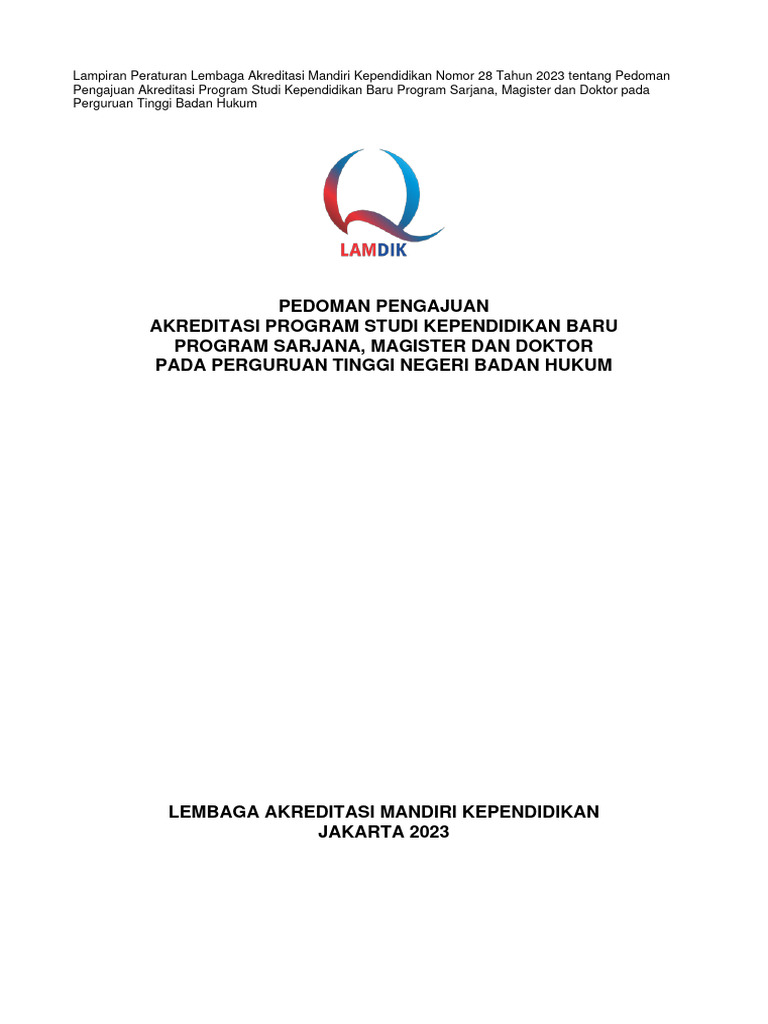 Lampiran Panduan Pembukaan Prodi Baru PTN BH | PDF
