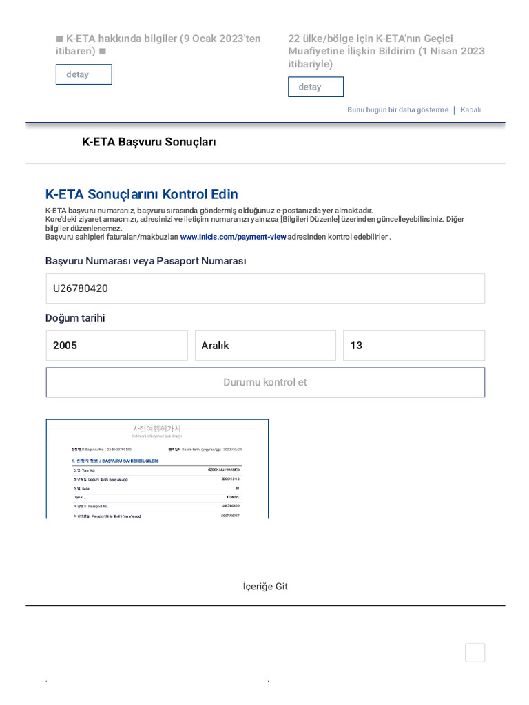 Check K-ETA Results - K-ETA Application Results - K-ETA | PDF