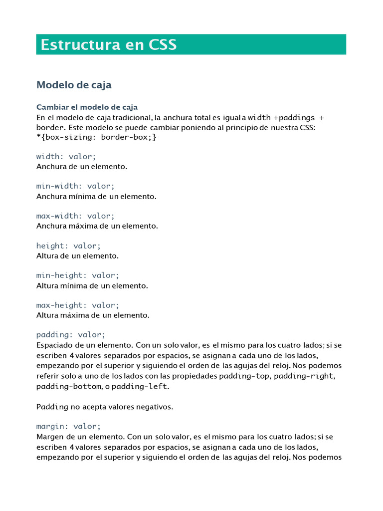 Apuntes Css Pdf