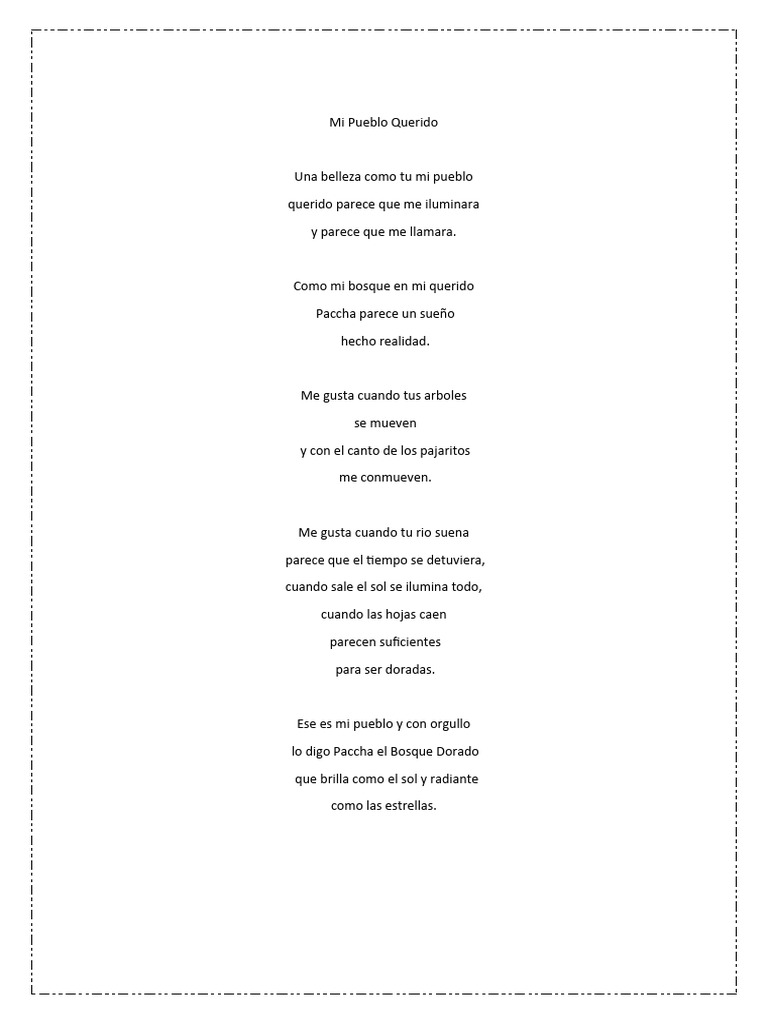 Mi Pueblo Querido | PDF