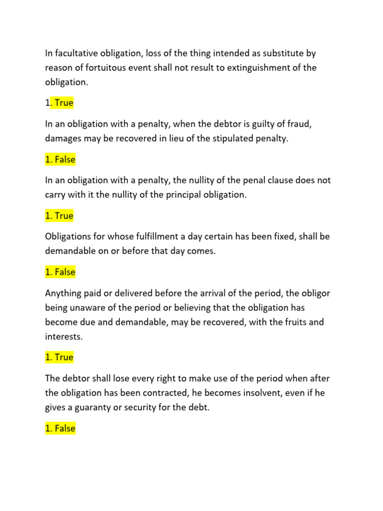 In Facultative Obligation | PDF | Social Science