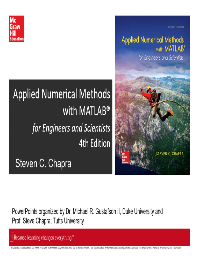 Lecture 1 - Chapter - 01 - Numercial Methods | PDF