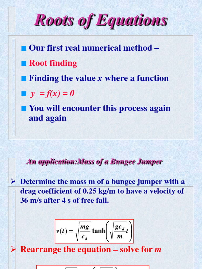 Lecture 5 - ch5 - Roots | Download Free PDF | Mathematical Logic | Mathematical Analysis