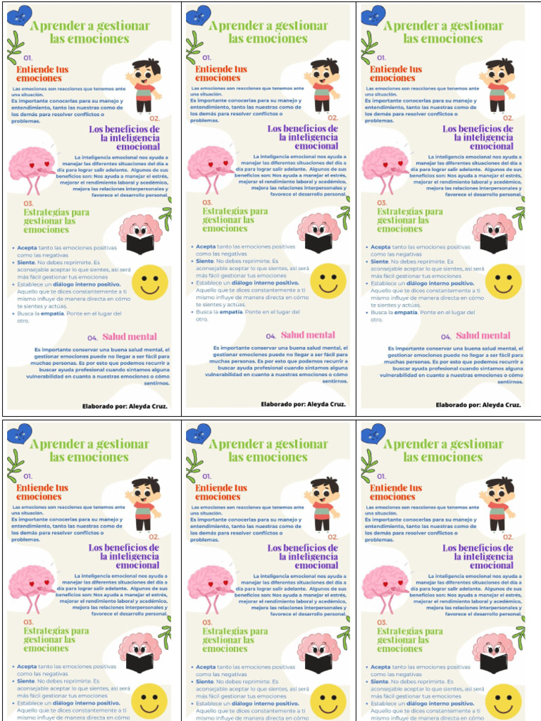Infografía Manejo de Emociones | PDF