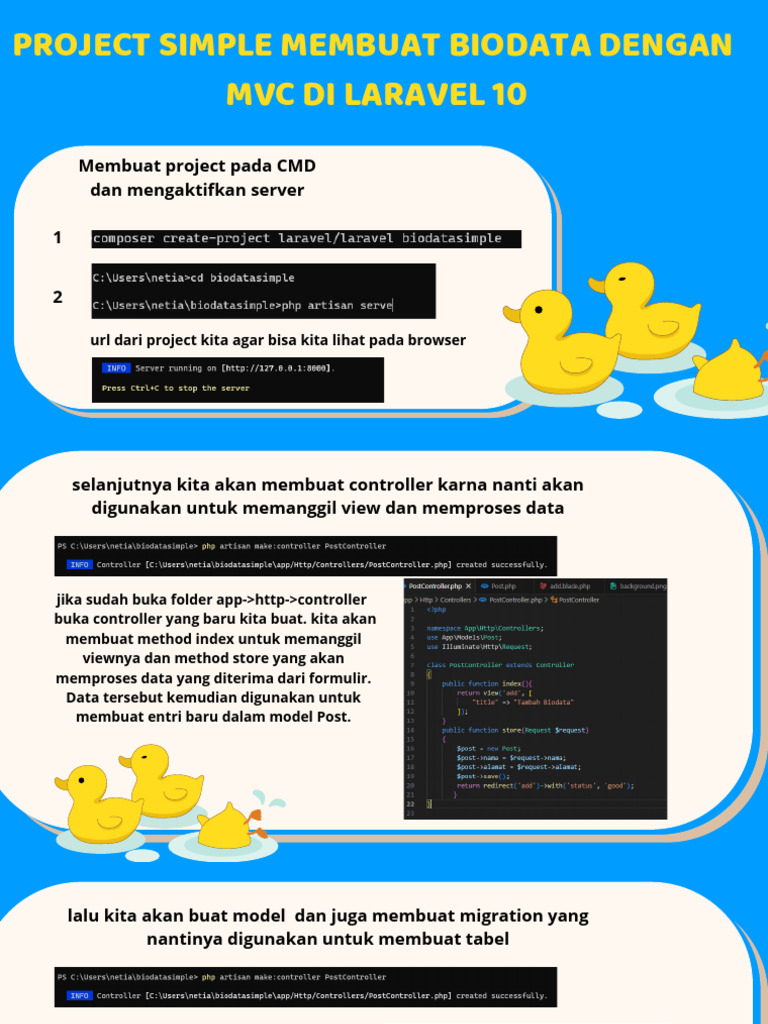 Project Simple MVC Laravel Rabu | PDF