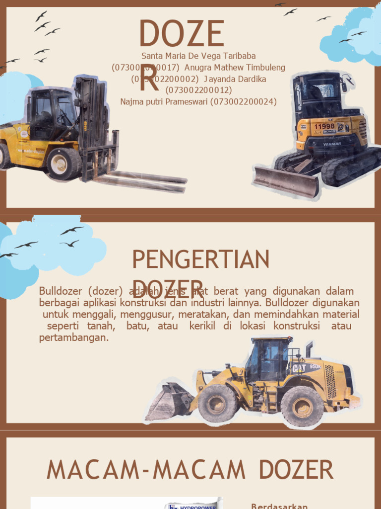 Dozer Kelompok 2 (Peralatan Tambang) | PDF