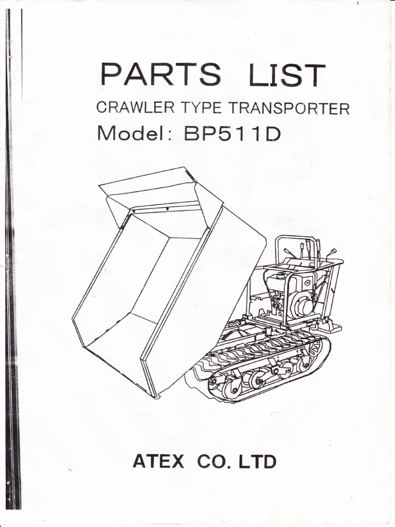 Part Book Atex Crawler | PDF | Manufactured Goods | Equipment