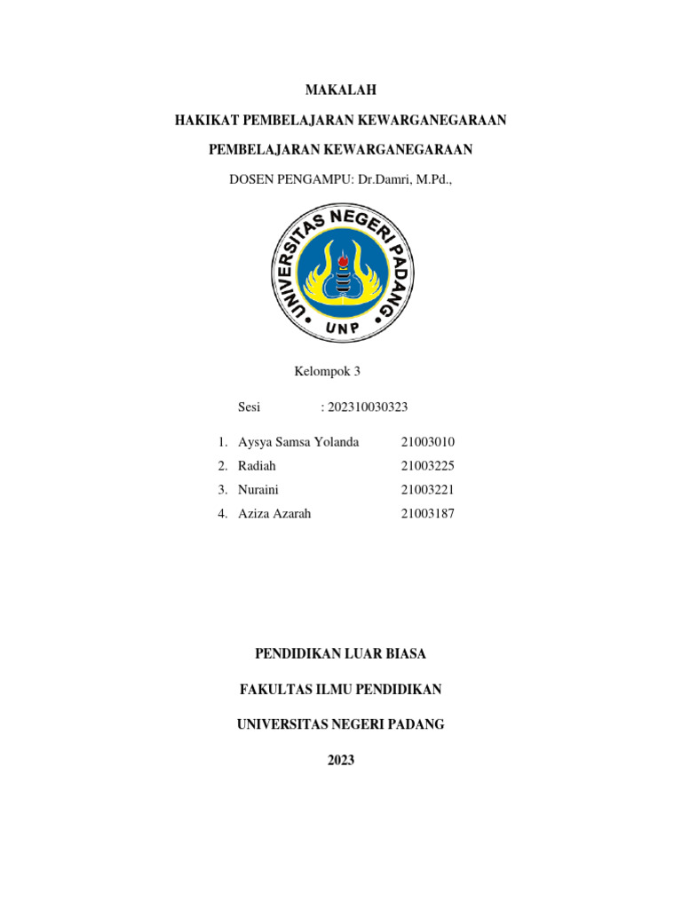 MAKALAH Kelompok 3-PKN | PDF