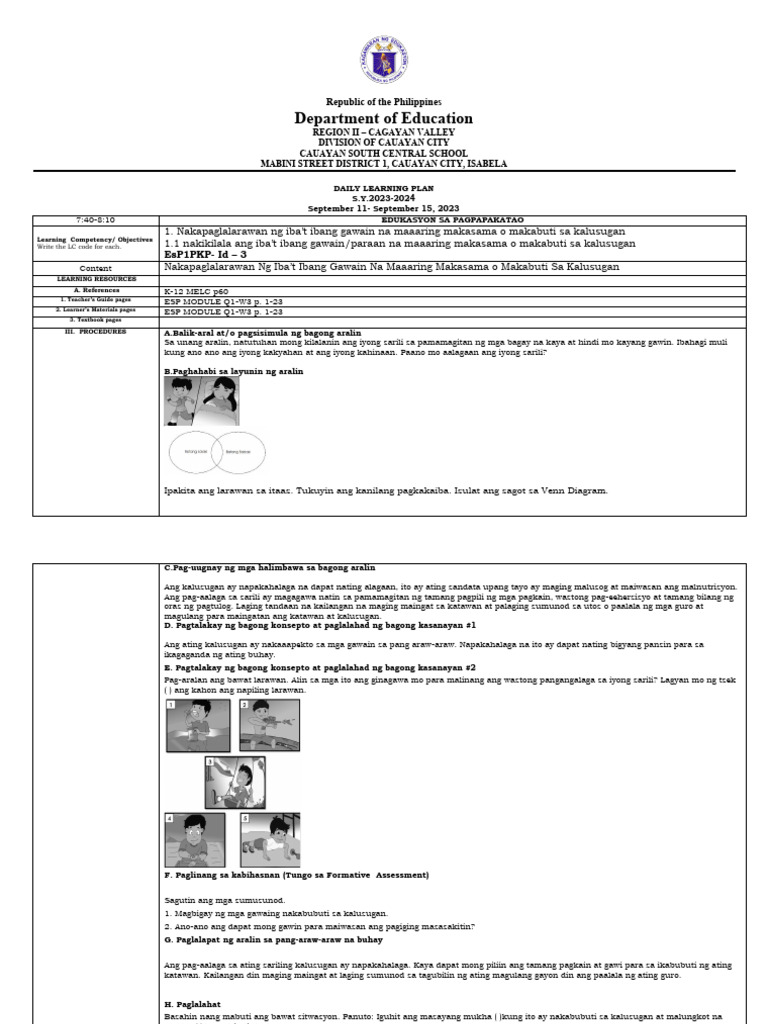 DLL Q1 WK3 | PDF