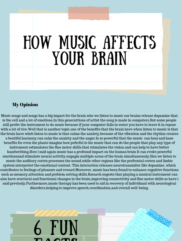 How Music Affects Your Brain. | PDF