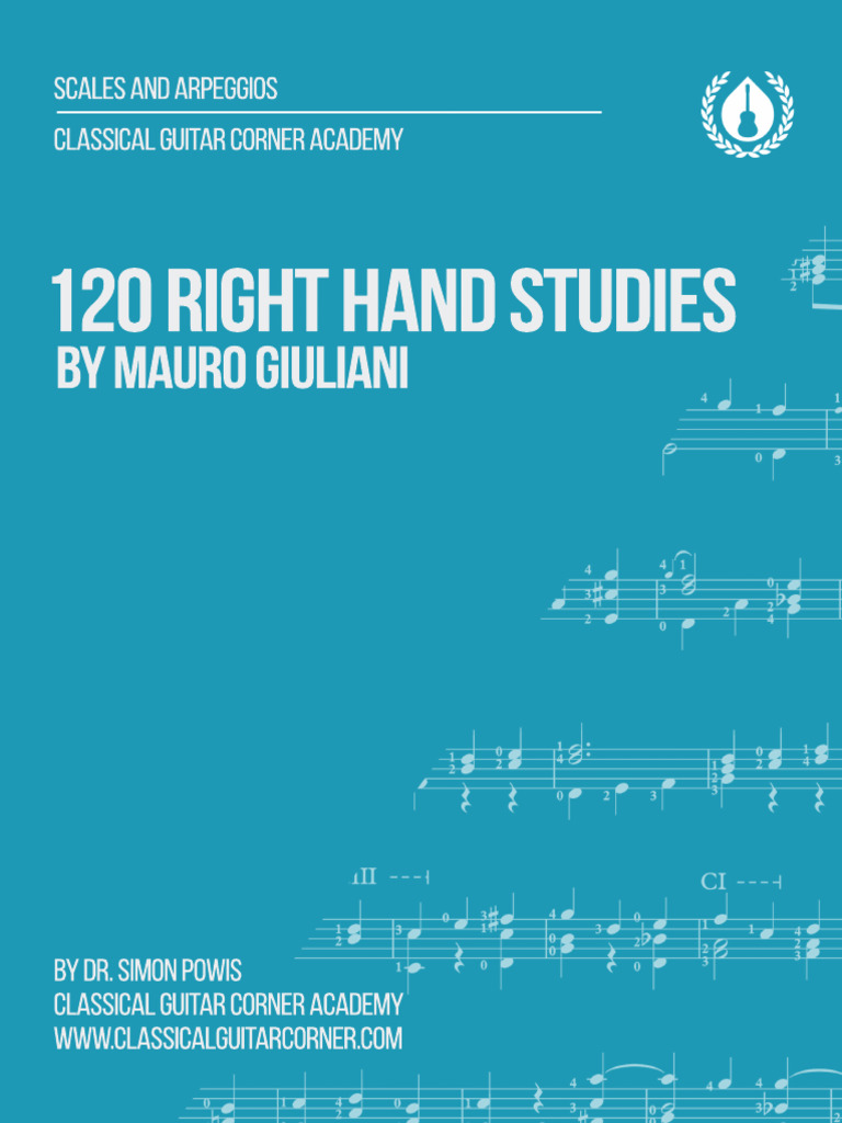 120 Right Hand Studies by Mauro Giuliani | PDF | Guitar Family Instruments | Irish Musical ...