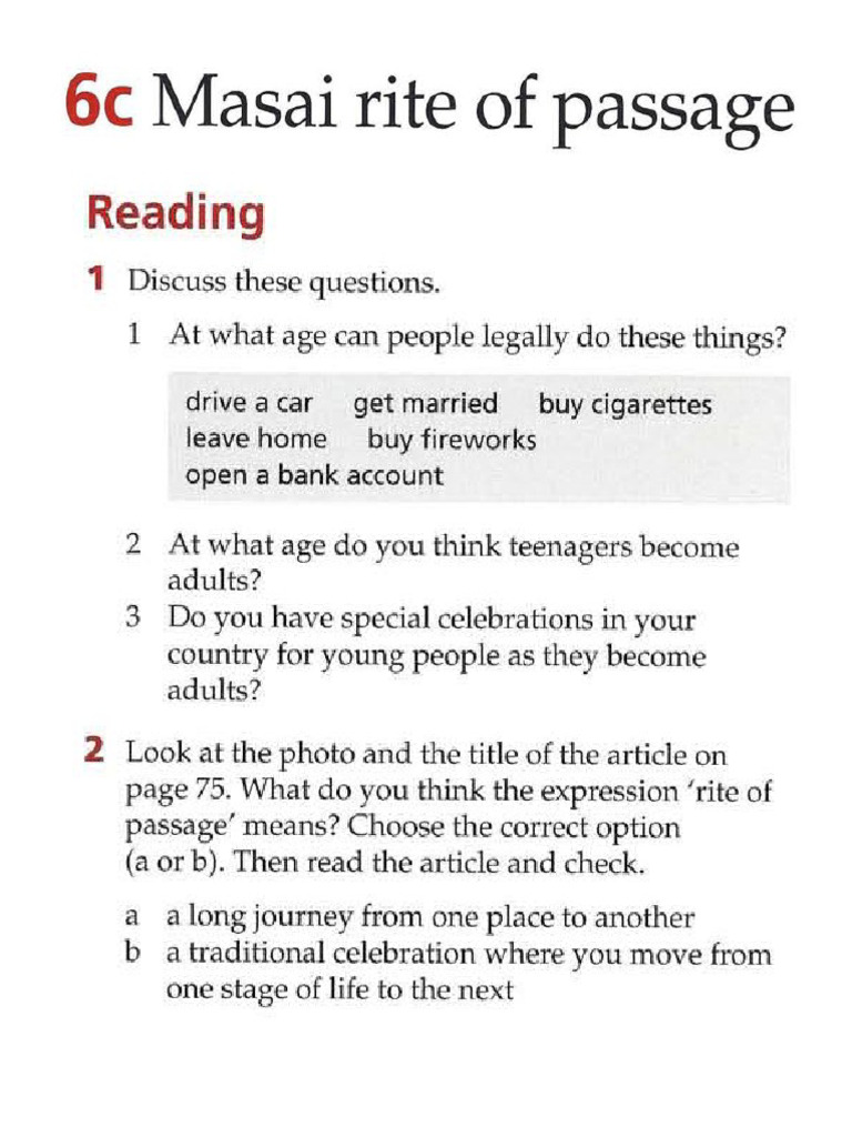Masai Rite Of Passage Group Work Pdf