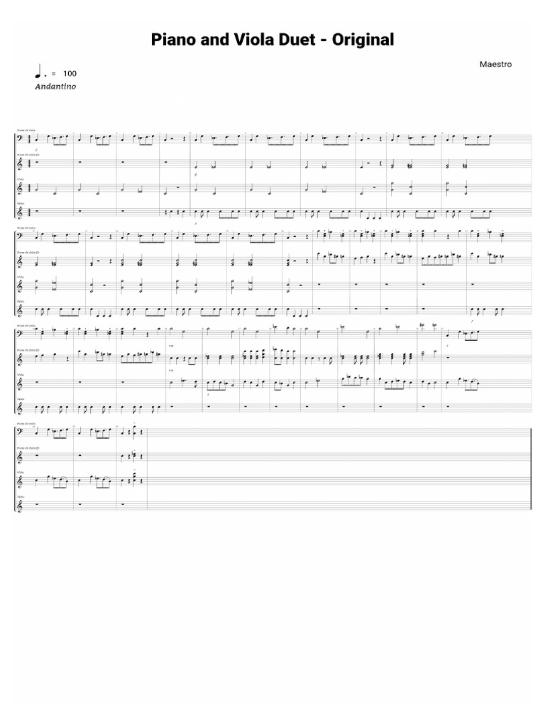 Piano and Viola Duet - Original 20230914 194511 | PDF