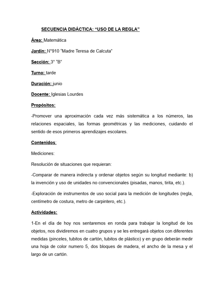 Uso de La Regla | PDF