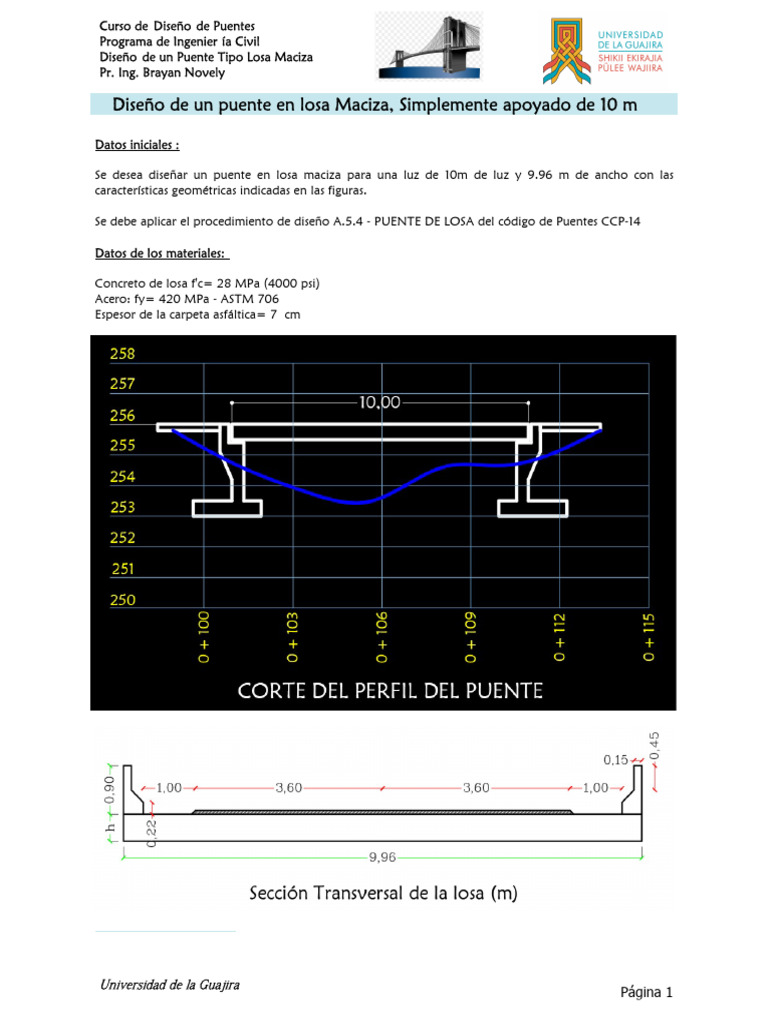Puente Tipo Losa Pdf Mecánica Ciencia De Los Materiales