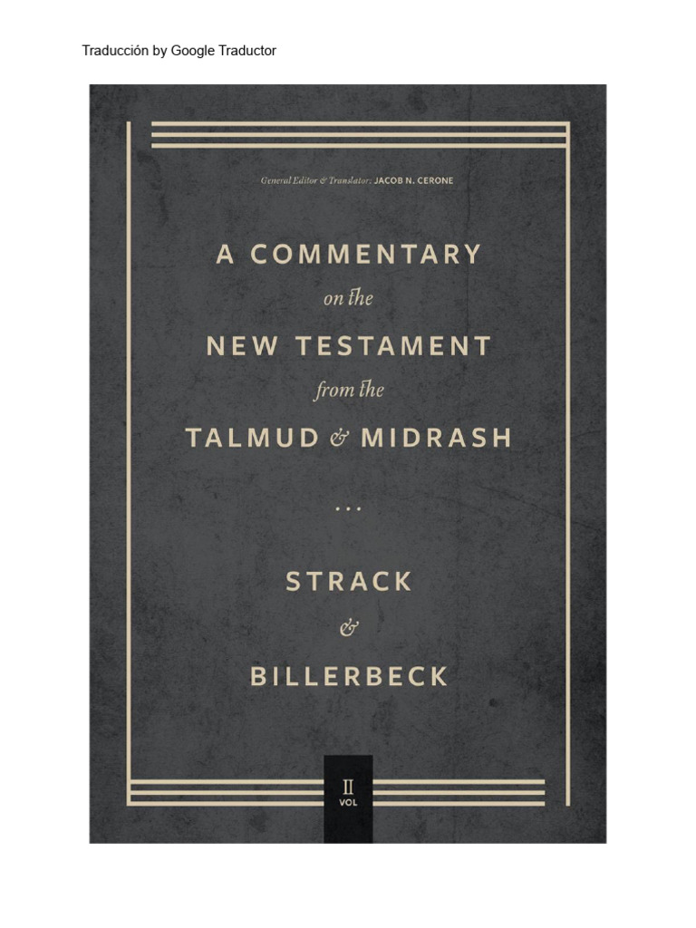 MEMRA ESPAÑOL A Commentary On The New Testament From The Talmud | PDF