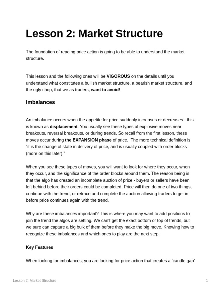 Understanding Market Structure Basics | PDF | Market Trend | Market ...