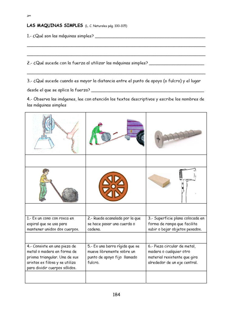 Las Máquinas Simples | PDF