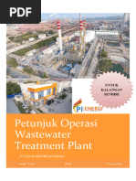 SOP Operasional WTP & WWTP | PDF | Teknologi & Rekayasa