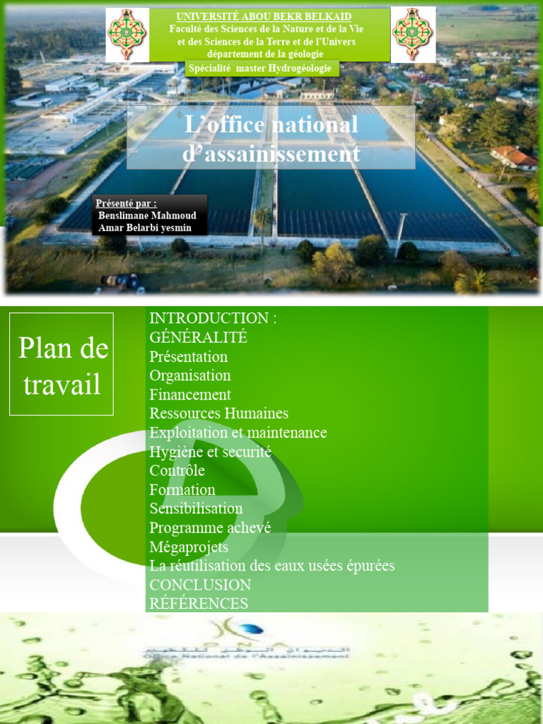 L'office National D'assainissement | PDF | Épuration des eaux ...
