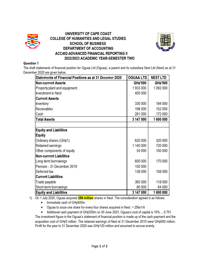 ACC402-Conso With IAS 21 | PDF | Balance Sheet | Equity (Finance)