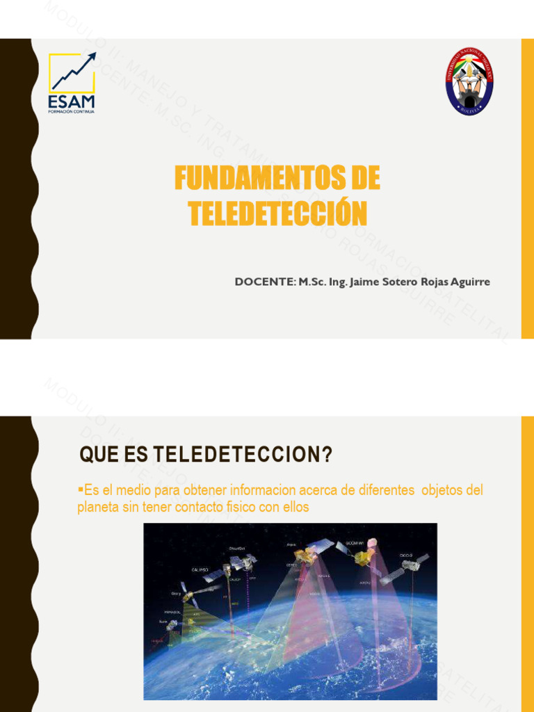 Fundamentos de Teledetección | PDF | Sensores remotos | Tecnología ...