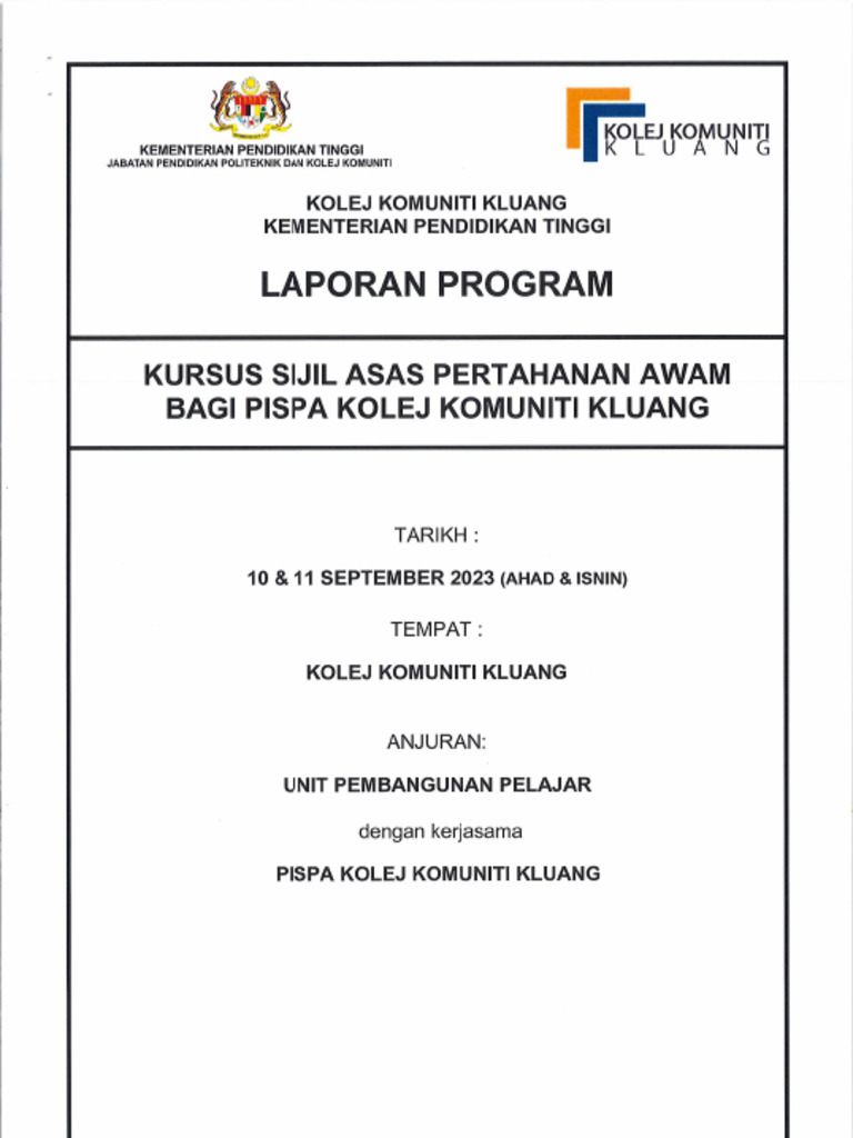 Laporan Program PISPA KKKJ 2023 | PDF