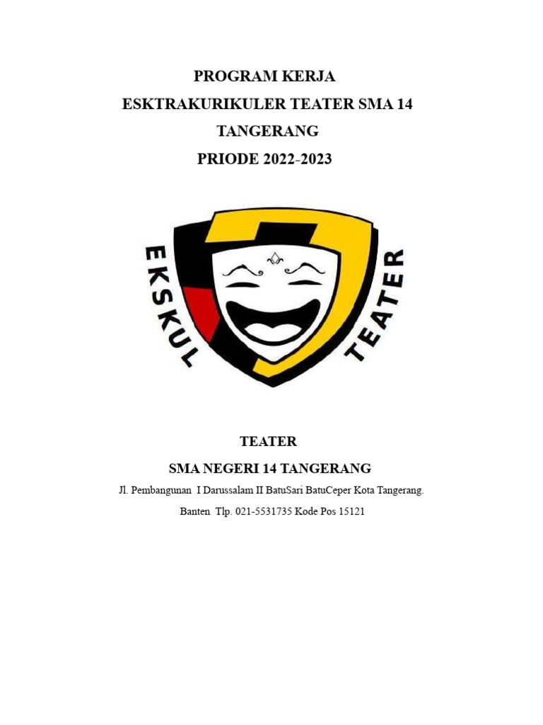 Program Kerja TEATER 2022-2023 Fix | PDF