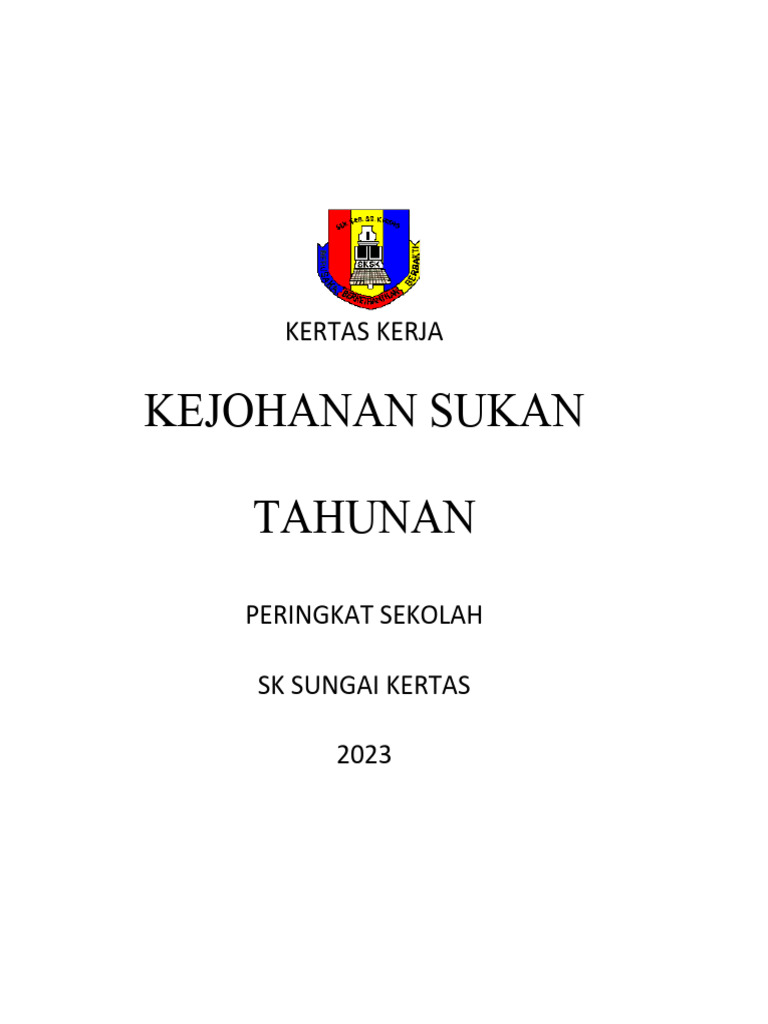 Kertas Kerja Sukan SKSK (2023) | PDF