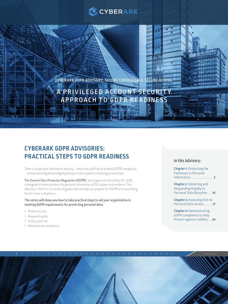 A Privileged Account Security Approach To GDPR Readiness | PDF
