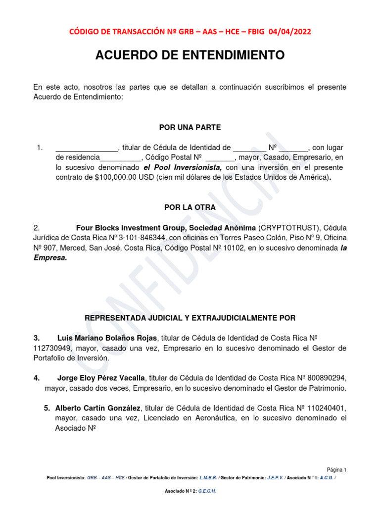 Acuerdo de Entendimiento | PDF | Economias