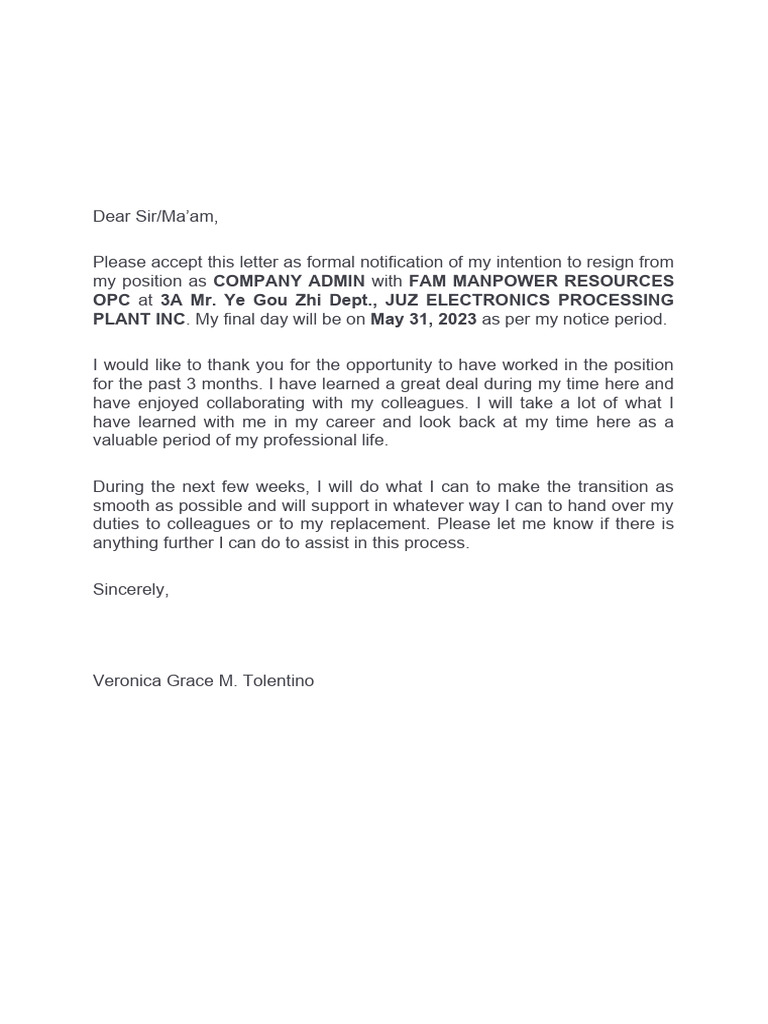 Dear Sir | PDF