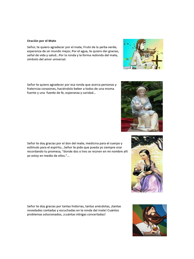 Oracion Con El Mate | PDF | Poesía