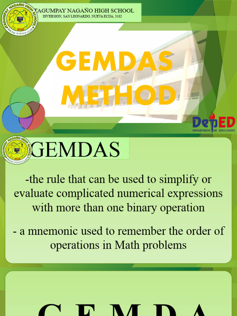 GEMDAS Method | PDF