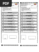 SSG Election Ballot Template 2022-2023 | PDF